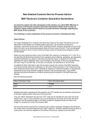 MAF quarantine declarations for imported containers - New Zealand ...