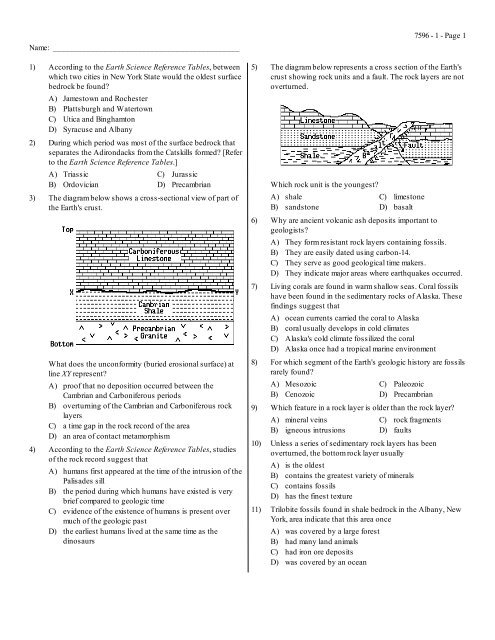 Geologic History - Earth Science Regents Review
