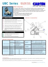 View Data Sheet (Download PDF) - Carten Controls Ltd