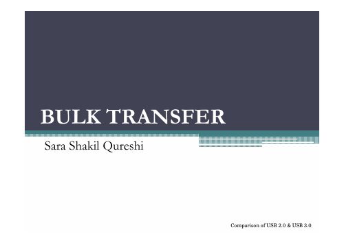 Bulk Transfer Presentation