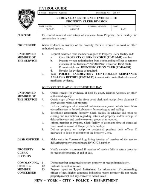 Evidence Property Receipt Search Warrants Executed At Kids Club,