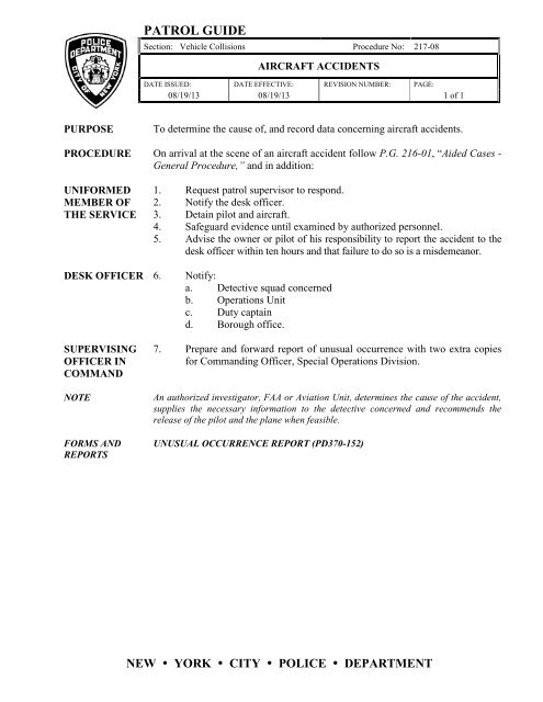 PATROL GUIDE