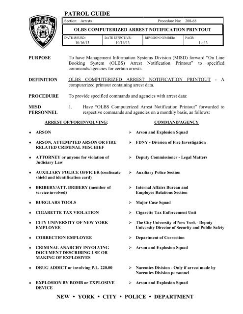 PATROL GUIDE