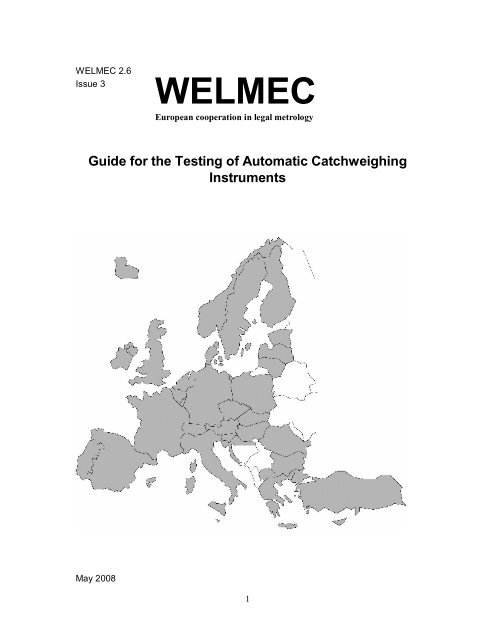 Guide for the testing of automatic catchweighing ... - WELMEC