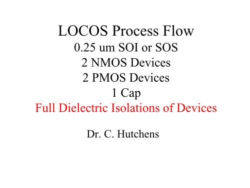 LOCOS Process Flow