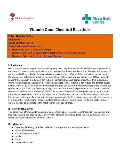 Vitamin C & Chemical Reactions