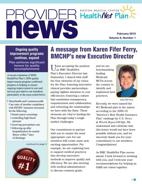 February 2010 - BMC HealthNet Plan