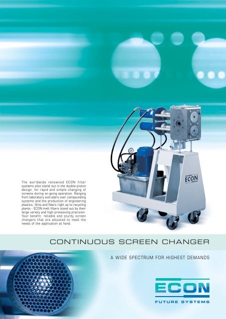 CONTINUOUS SCREEN CHANGER - Extrusionauxiliary.com