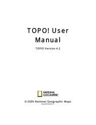 TOPO!® EXPLORER USER GUIDE - National Geographic Maps