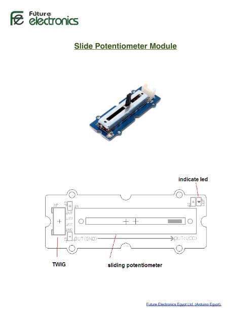 Slide Potentiometer Module - Arduino Egypt
