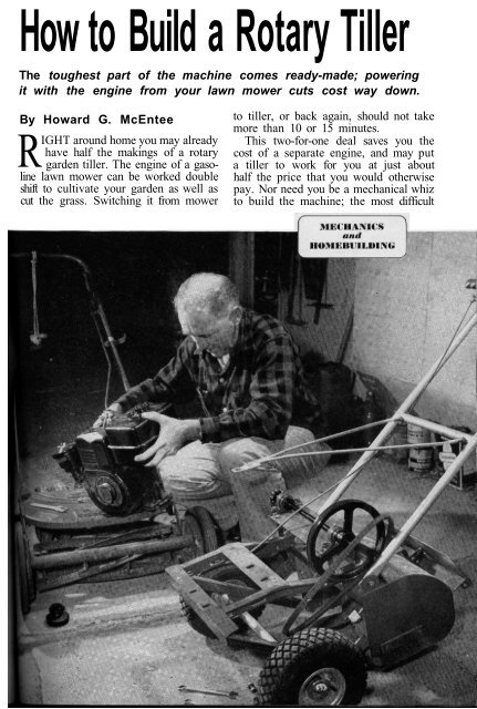 Homemade Tiller For Garden Tractor | Fasci Garden