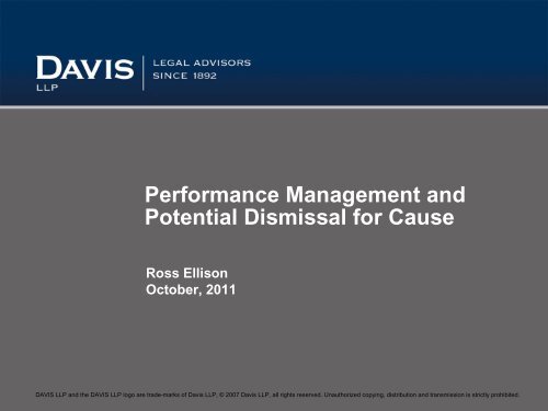 Download PDF - 119 kb - Davis LLP