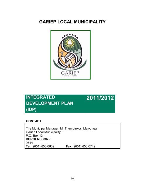 idp - Provincial Spatial Development plan