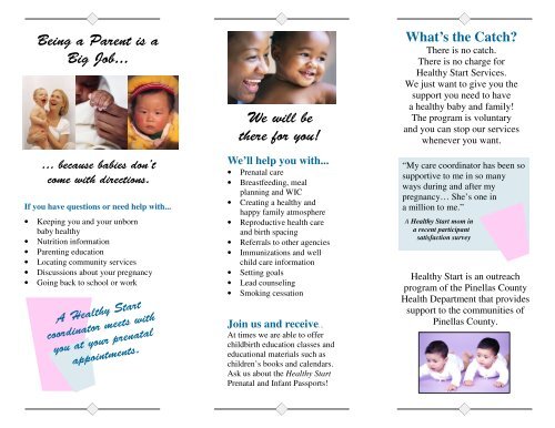Office Based Brochure 8.09 - Healthy Start Coalition of Pinellas