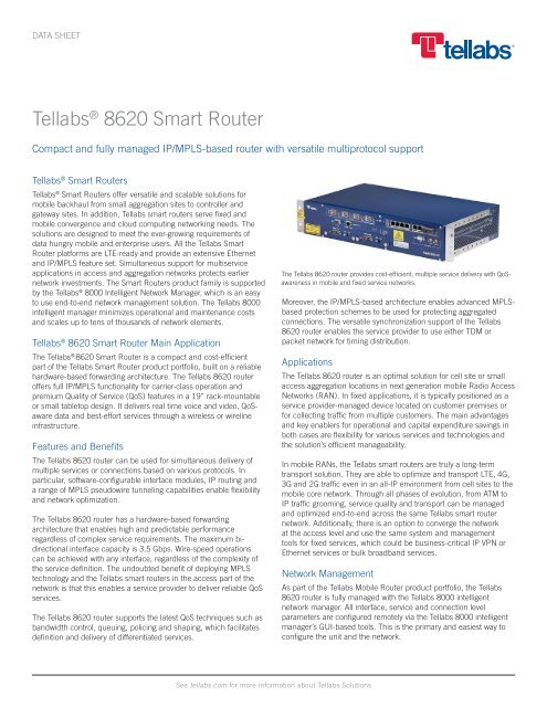 Tellabs 8620 Smart Router