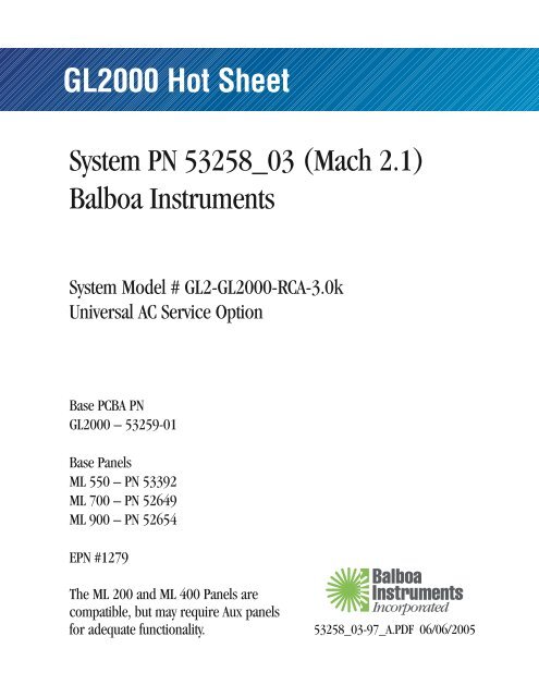 GL2-GL2000-RCA-3.0k - Balboa Direct