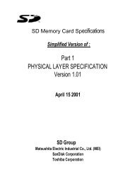 SD Specifications Part 1 Physical Layer Simplified Specification