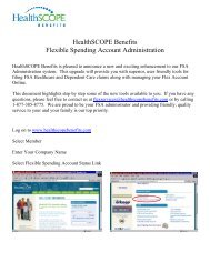 Authorization Form - HealthSCOPE Benefits