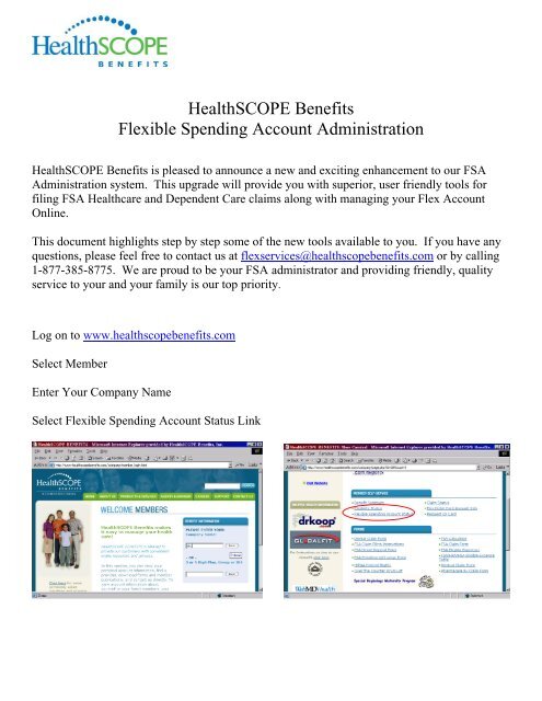 fsa login info - HealthSCOPE Benefits