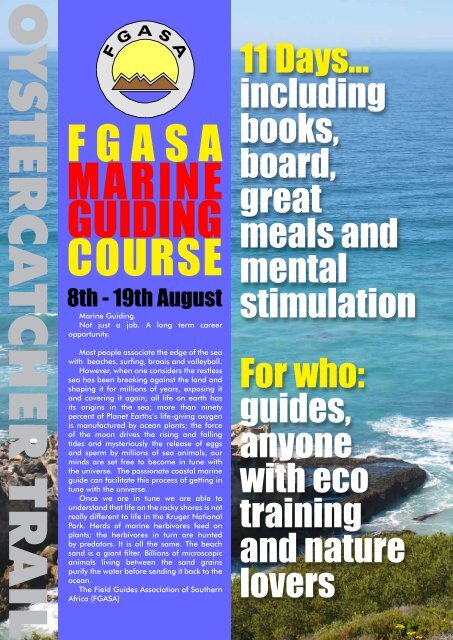 F g a s a Marine guiding Course