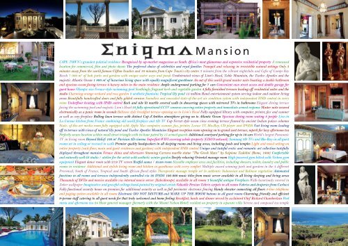 Enigma agent 6pager.indd - Enigma Mansion