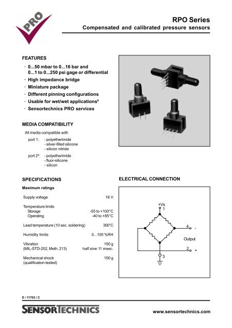 RPO Series - Sensortechnics