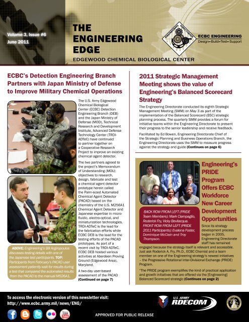 The engineering edge - Edgewood Chemical Biological Center