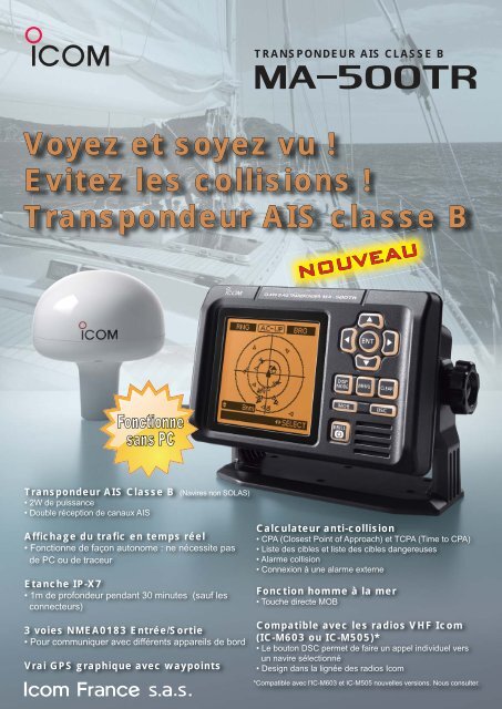 Documentation commerciale MA-500TR ... - Icom France