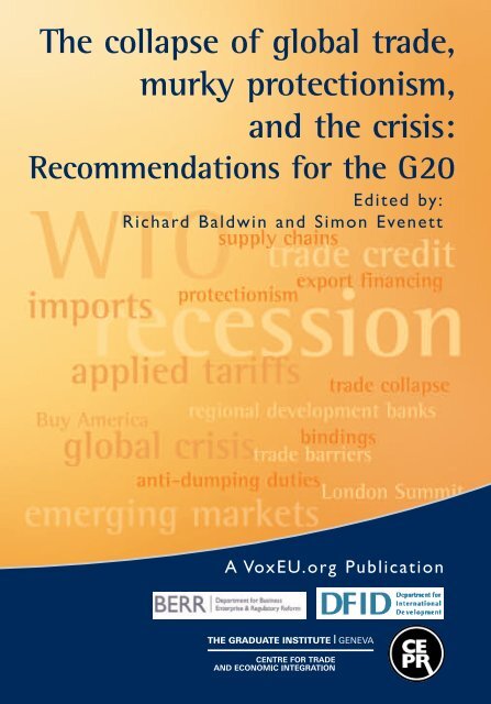 The collapse of global trade, murky protectionism, and the crisis: