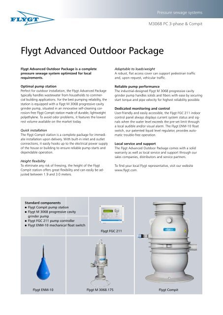 Flygt PSS Adv M3068 PC 3-phase and