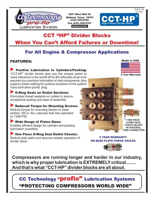 Link to Standard Divider Block Brochure - CC Technology ...