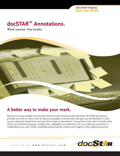 docSTAR™ Annotations. - DocSTAR Document Management