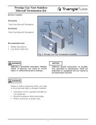PVC/CPVC Low Profile Sidewall Vent Termination Kit - Triangle Tube