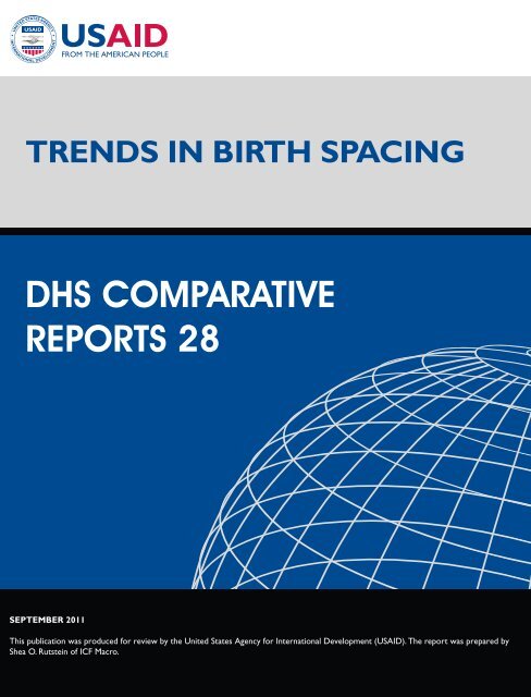 Trends in Birth Spacing [CR28] - Measure DHS