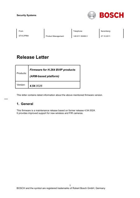 Release Letter