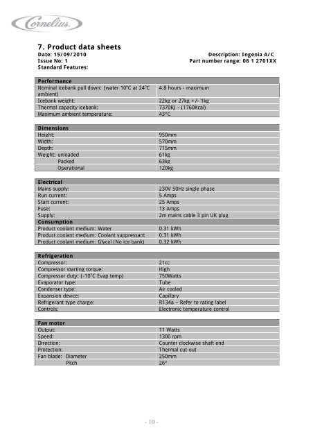Ingenia 21 AC Datasheet.pdf - IMI Cornelius