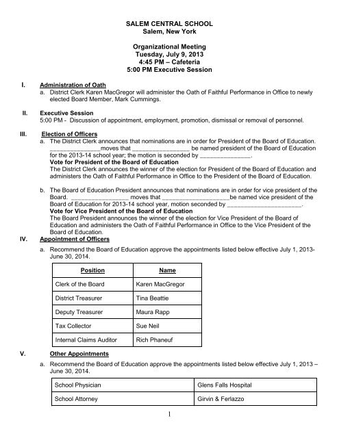 Salem Central School District