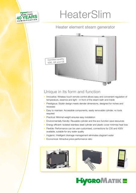 HeaterSlim - HygroMatik