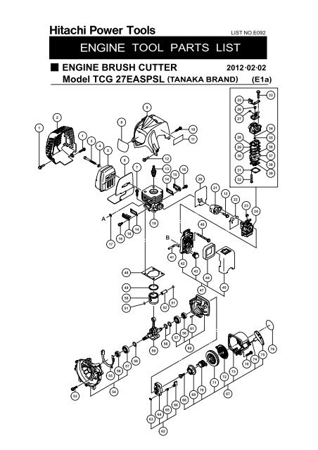 Parts List (PDF) - Tanaka