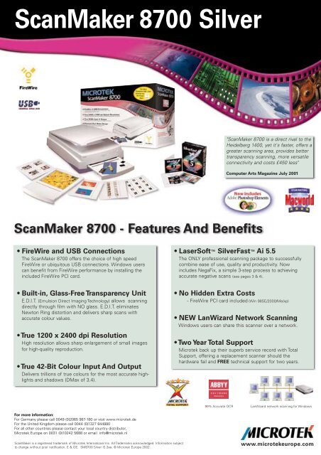 ScanMaker 8700 Silver