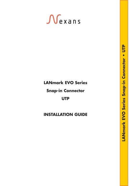 LANmark EVO Series Snap-in Connector UTP ... - Nexans