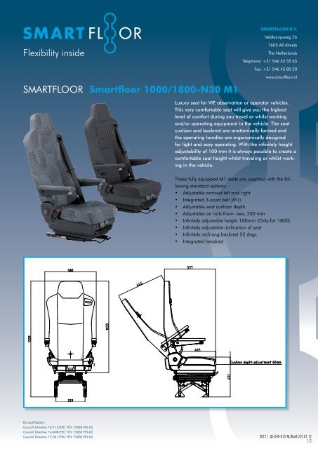 Flexibility inside SMARTFLOOR Smartfloor 1000/1800-N30 M1