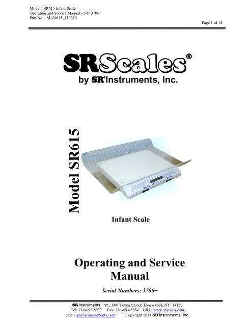 SR615 Manual - SR Instruments