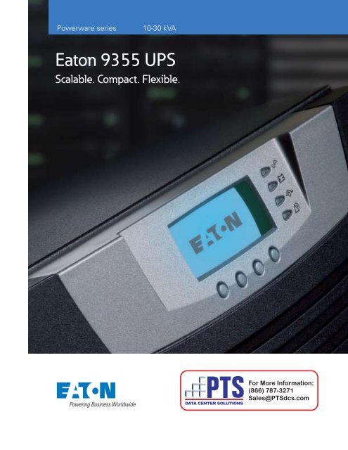 Eaton 9355 UPS - PTS Data Center Solutions