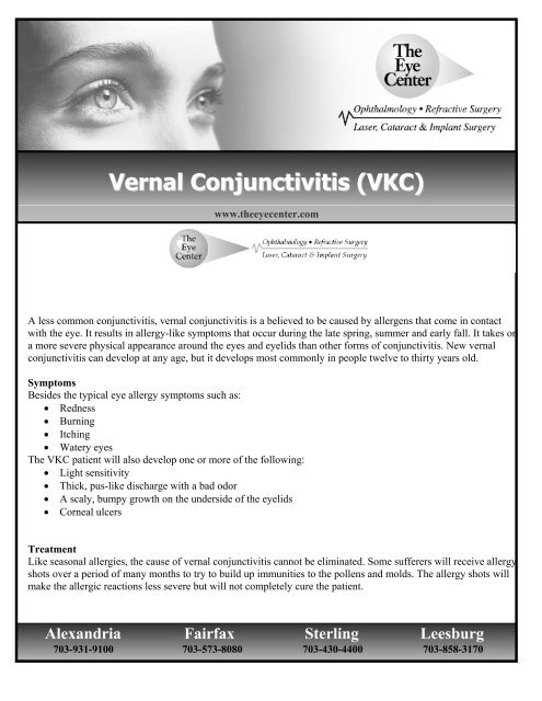 Vernal Conjunctivitis (VKC) - The Eye Center