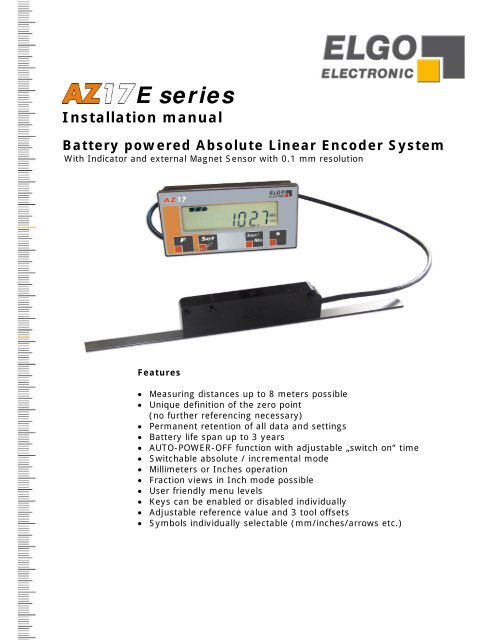 AZ17E - ELGO Electric GmbH