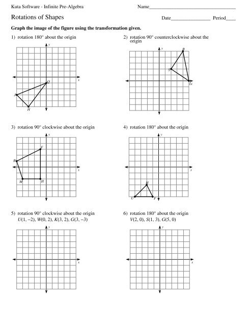 Rotations of Shapes Rotations of Shapes