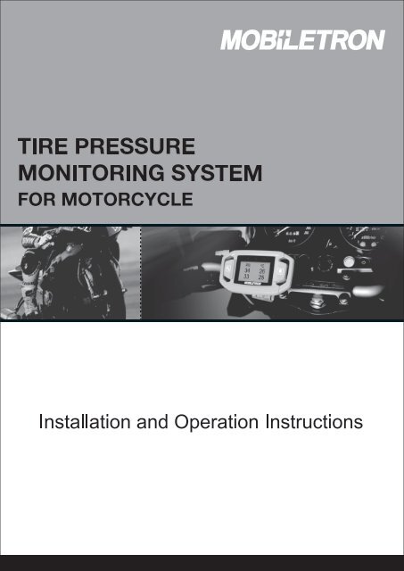 RX014 Bike TPMS(Tire Pressure Monitoring System) - MOBILETRON