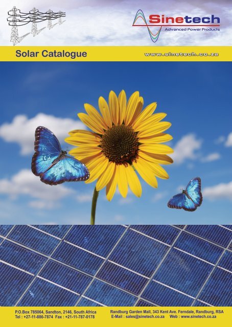 Solar Catalogue - Sinetech