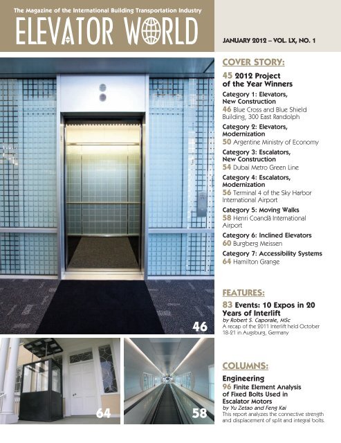 COVER STORY: COLUMNS: - Elevator World